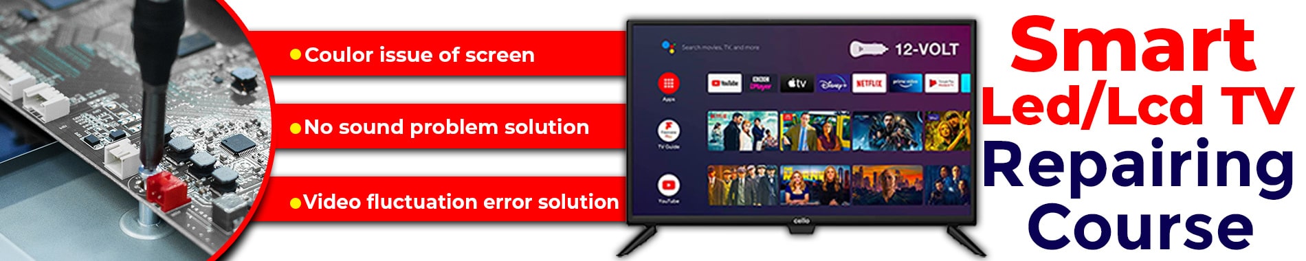 Led TV Repairing Course | Led TV Repairing Institute | Online Led TV ...